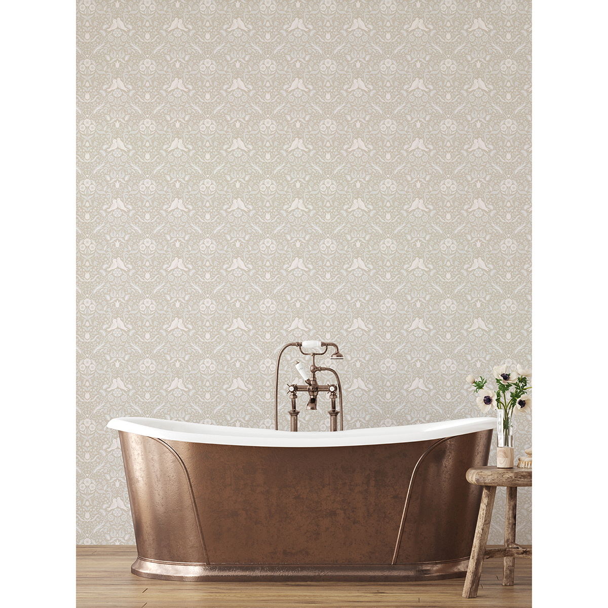2999-14026 - Niki Beige Country Kitsch Wallpaper - by A-Street Prints