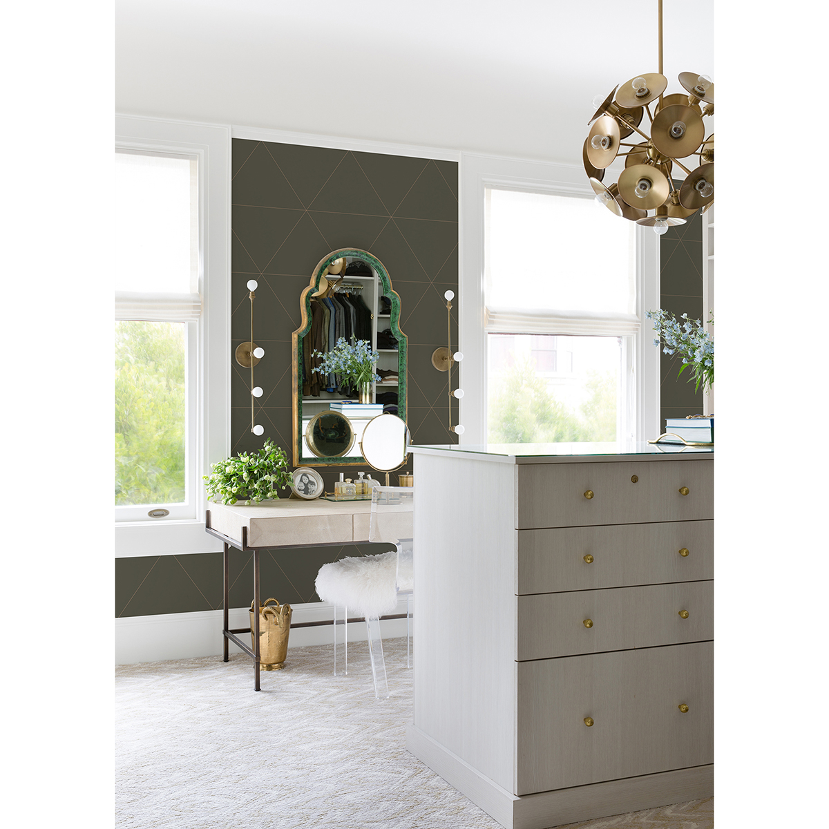 2973-91002 - Twilight Grey Geometric Wallpaper - by A-Street Prints