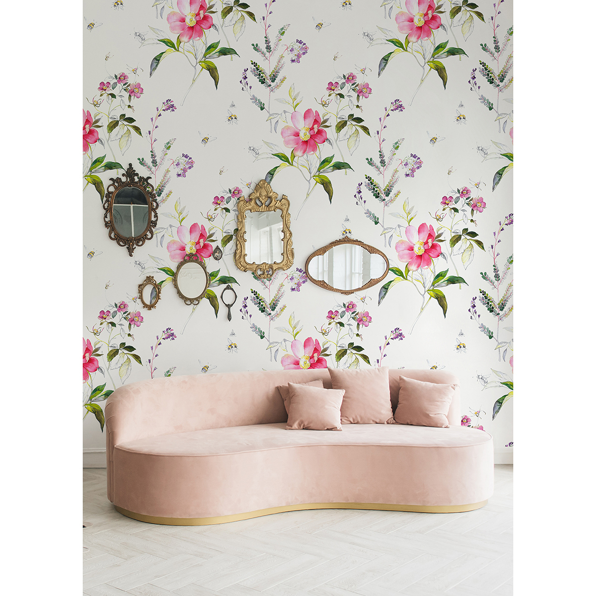 2973-92401M - Pink Sinclair Wall Mural - by A-Street Prints