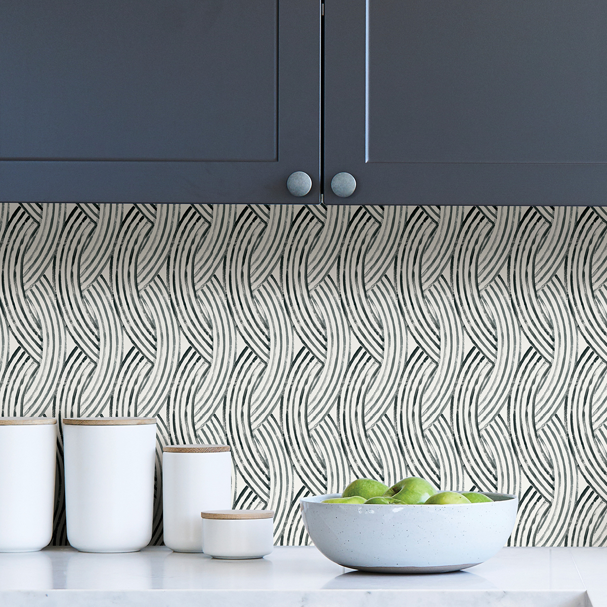 NUS4163 - Charcoal Meraki Peel and Stick Wallpaper - by NuWallpaper