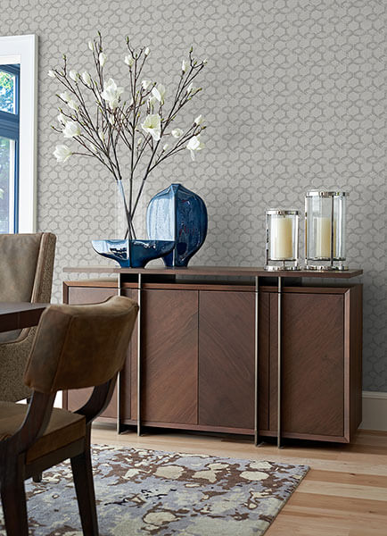 York Wallcoverings. 2976-86537 - Besi Platinum Tiled Wallpaper - by A ...