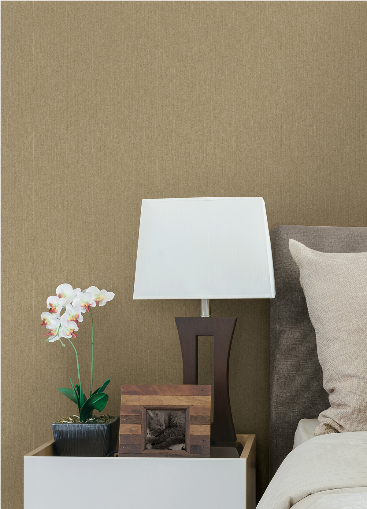 4041-72408 - Melvin Gold Stria Wallpaper - by Advantage
