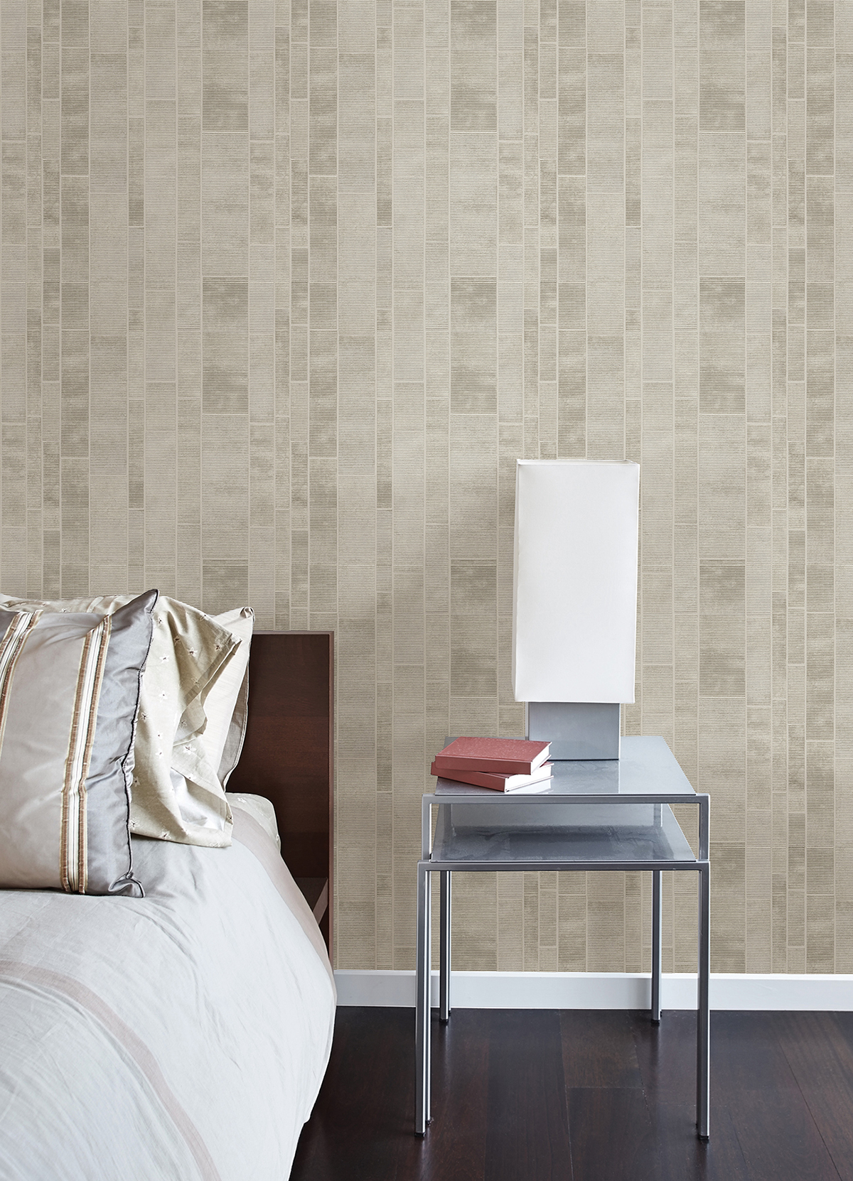 4041-428209 - Redmond Ivory Textured Geometric Wallpaper - by Advantage
