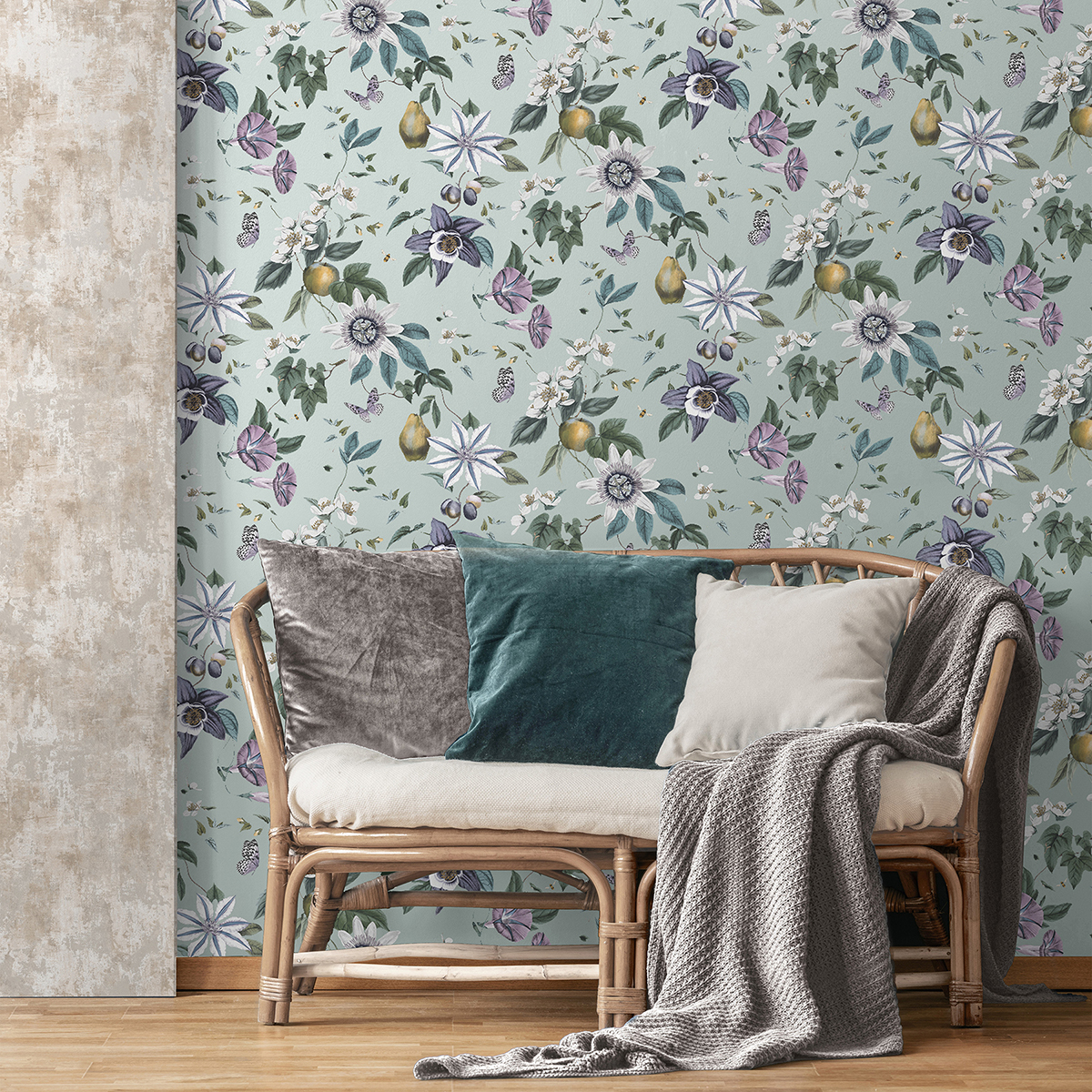 FD43061 - Sierra Sage Floral Wallpaper - by Fine Décor