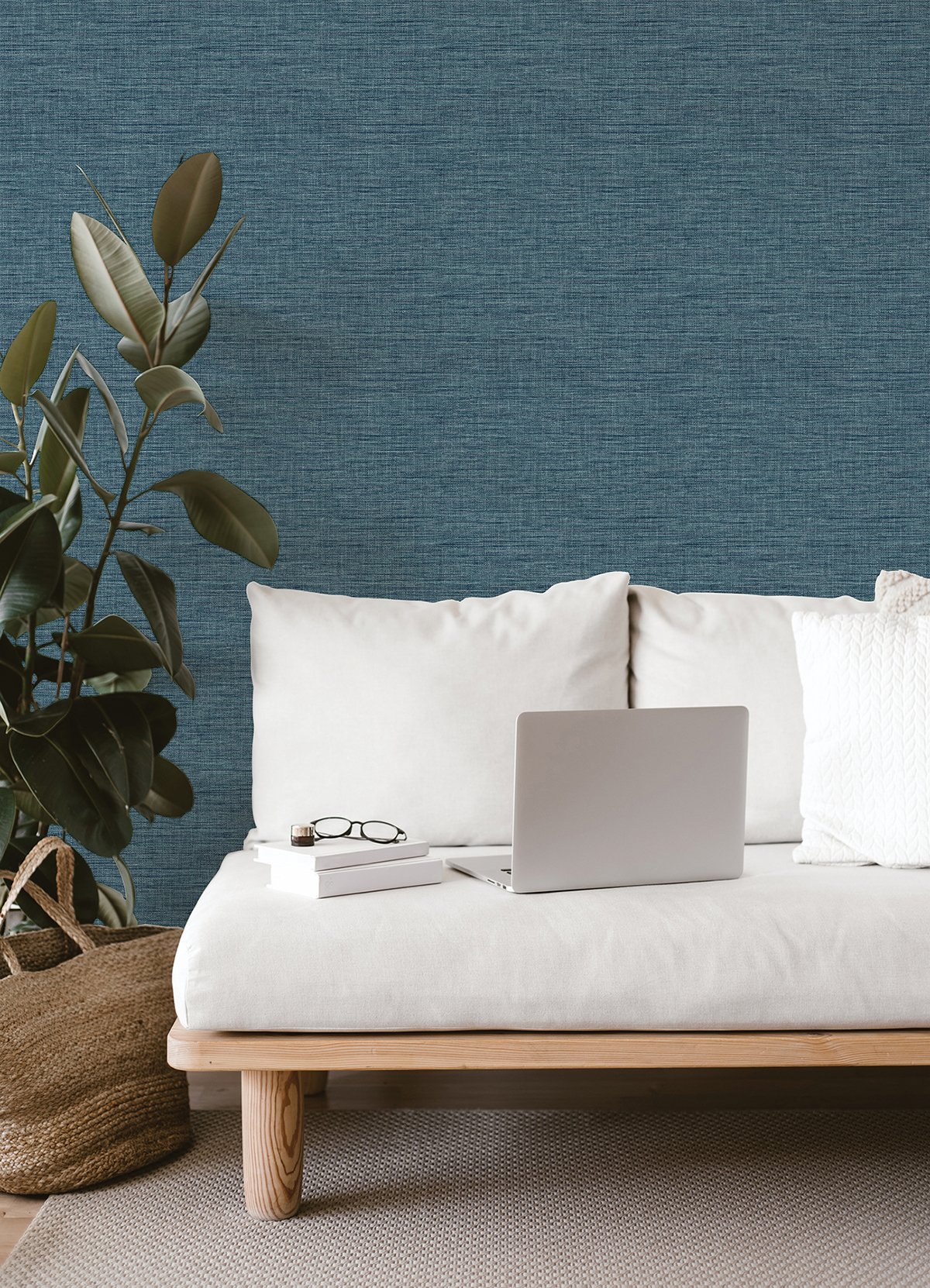 4014-26460 - Exhale Denim Texture Wallpaper - by A-Street Prints