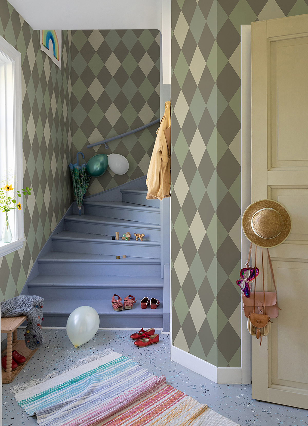 4111-63028 - Kalas Olive Diamond Wallpaper - by A-Street Prints