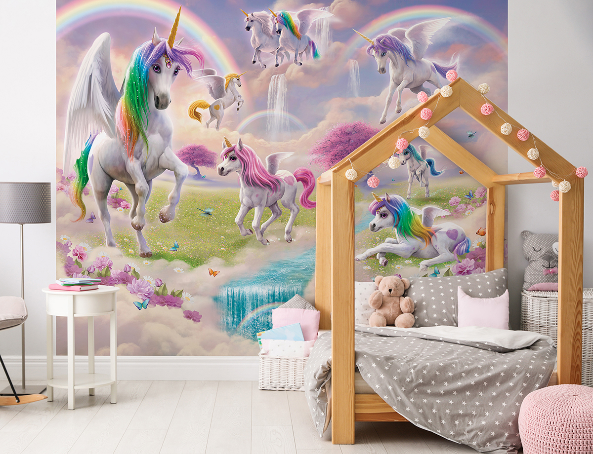 WT46818 - Magical Unicorn Wall Mural - by Walltastic