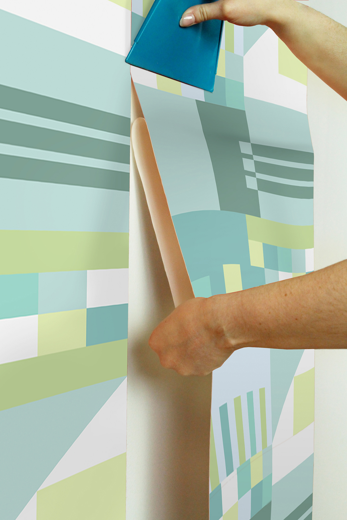 AES4793 - Multi Cool Kiki Shapes Peel and Stick Wallpaper - by Aelfie x ...