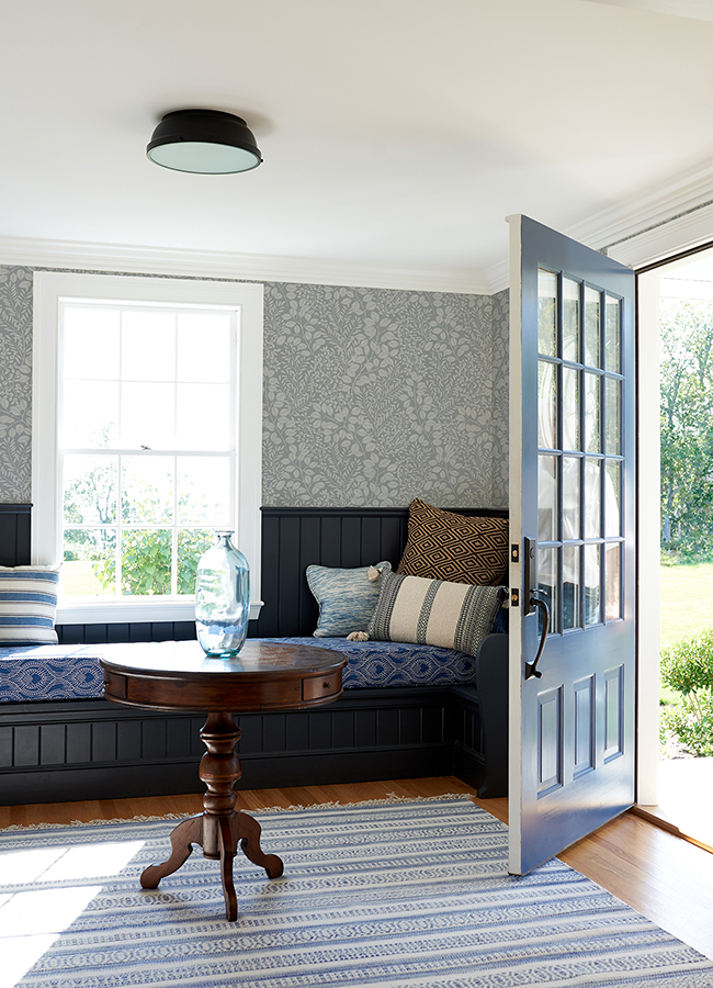 4066-26519 - Elin Charcoal Berry Botanical Wallpaper - by A-Street Prints