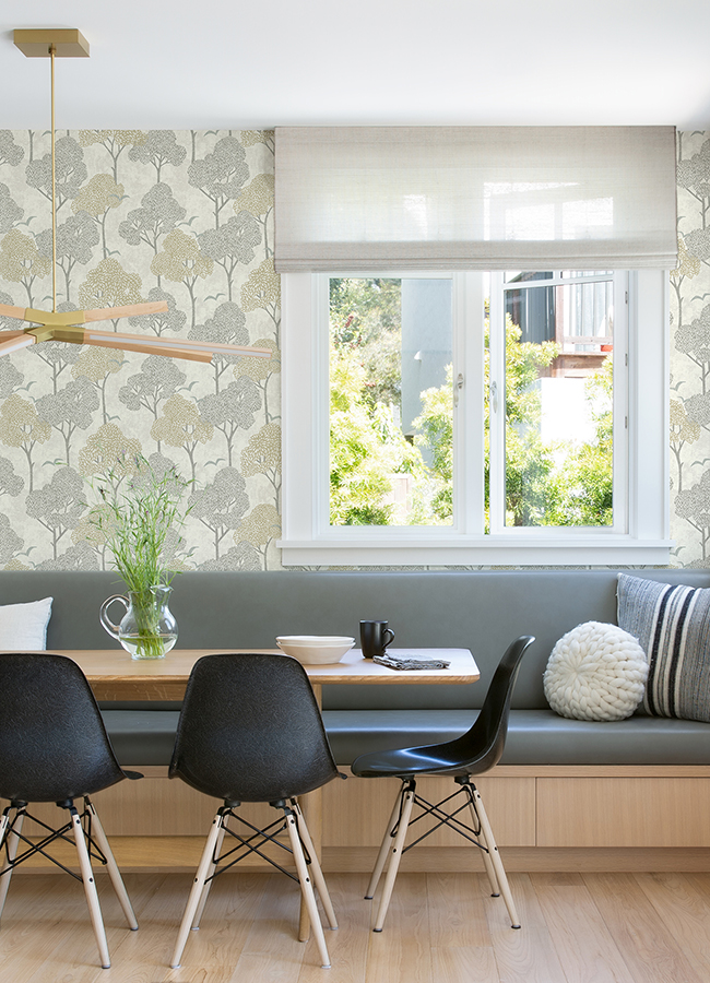 York Wallcoverings. 4066-26543 - Lykke Neutral Textured Tree Wallpaper ...