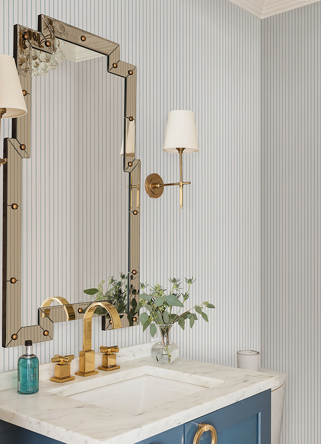 AST4970 - Oliver Heather Simple Stripe Wallpaper - by A-Street Prints