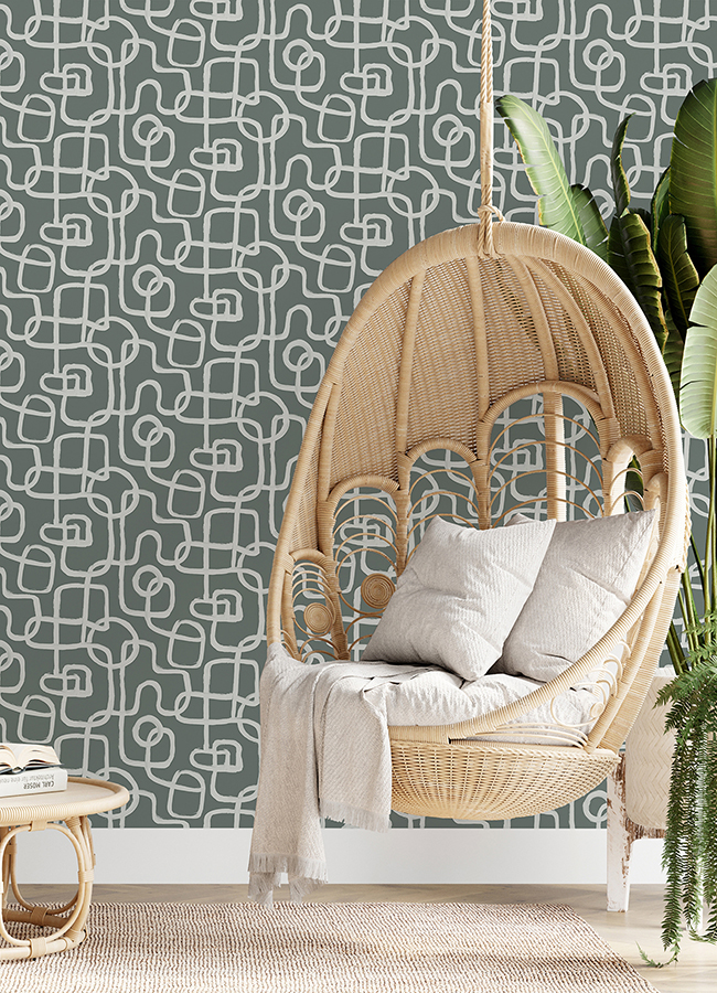 NUS4942 - Grey Niko Peel and Stick Wallpaper - by NuWallpaper