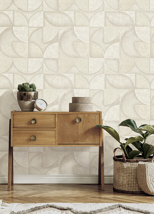 4125-26747 - Addison Stone Retro Geo Wallpaper - by Advantage