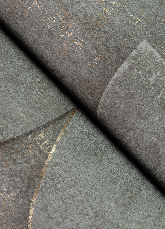 4125-26749 - Addison Grey Retro Geo Wallpaper - by Advantage