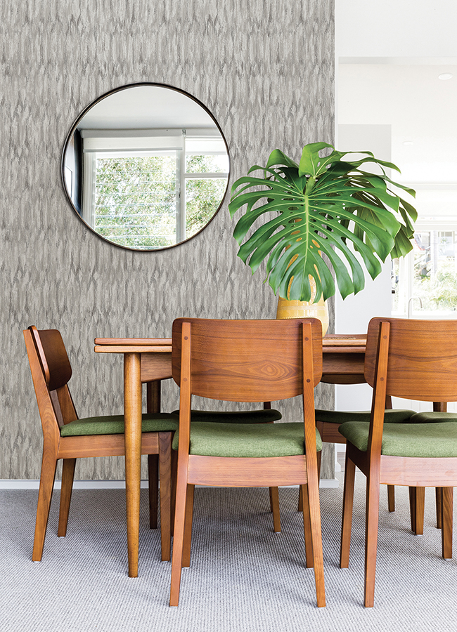 4105-86605 - Kintana Silver Abstract Trellis Wallpaper - by A-Street Prints