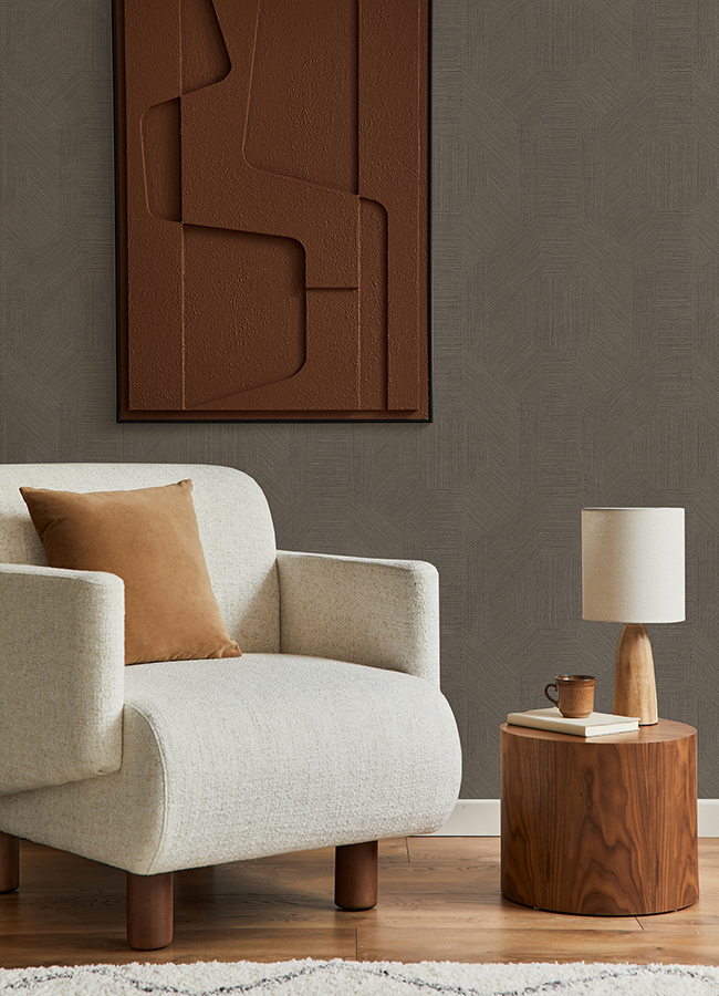 4105-86629 - Ladon Pewter Metallic Texture Wallpaper - by A-Street Prints