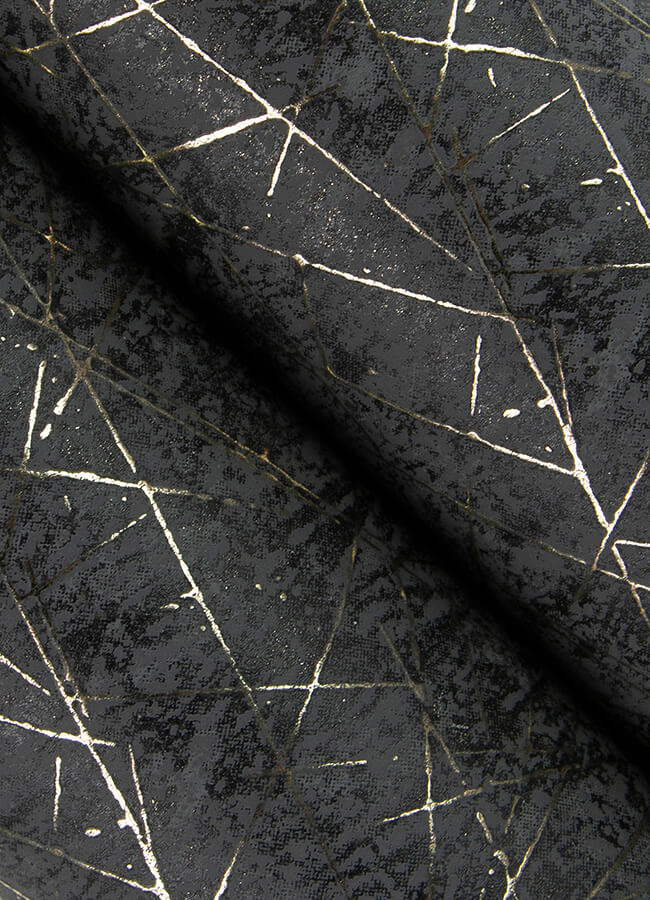 4105-86635 - Bulan Black Abstract Lines Wallpaper - by A-Street Prints