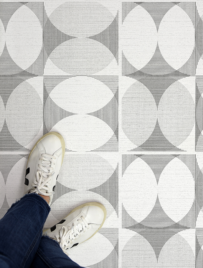FP4666 - Grey Norma Peel and Stick Floor Tiles - by FloorPops