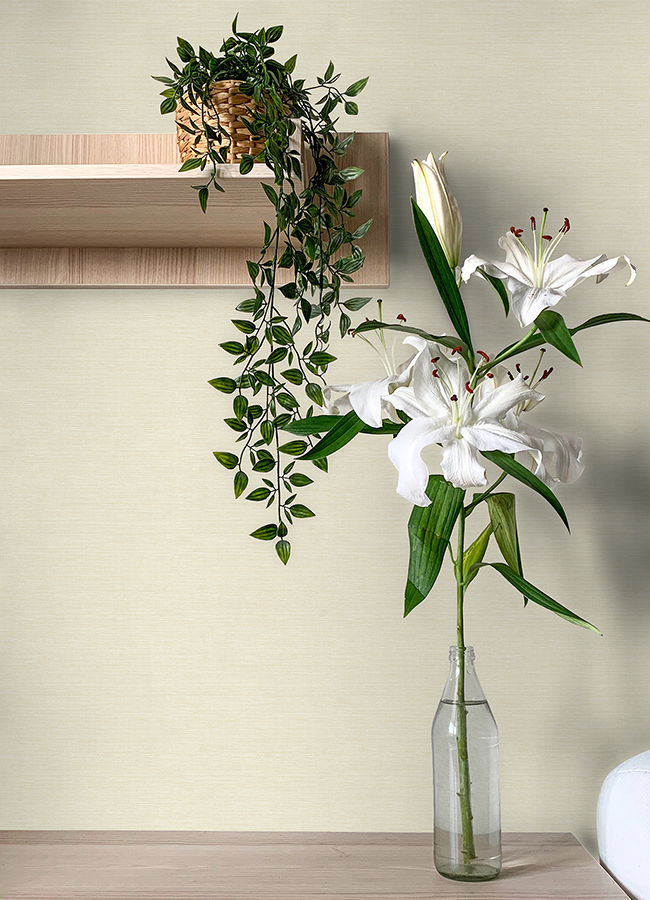 4046-24280 - Agave Light Yellow Faux Grasscloth Wallpaper - by A-Street ...