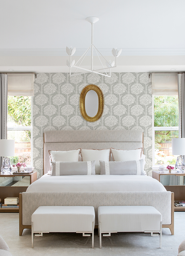 4074-26625 - Zaria Grey Topiary Wallpaper - by A-Street Prints