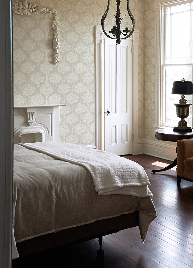 4074-26626 - Zaria Taupe Topiary Wallpaper - by A-Street Prints