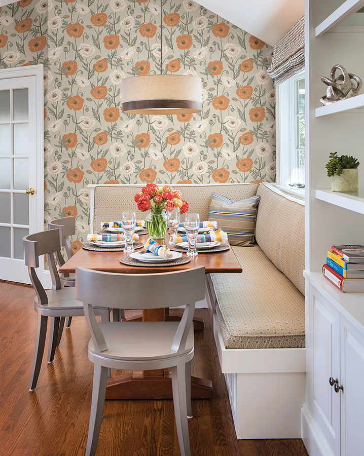 JHS5026 - Spice Poppy Field Peel and Stick Wallpaper - by Jen Hewett x ...