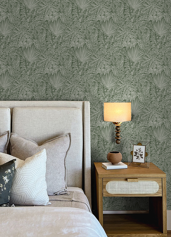 4120-26804 - Vita Green Botanical Wallpaper - by A-Street Prints
