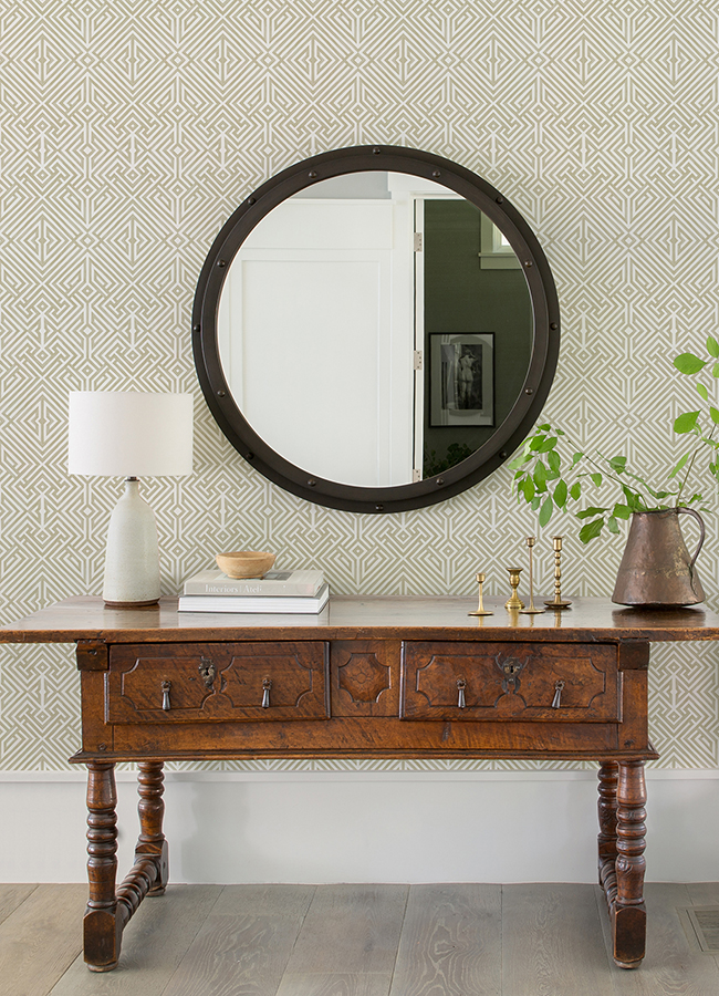 4120-26851 - Lyon Gold Geometric Key Wallpaper - by A-Street Prints