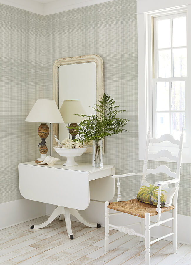 York Wallcoverings. 4071-71044 - Madras Aqua Plaid Wallpaper - by ...