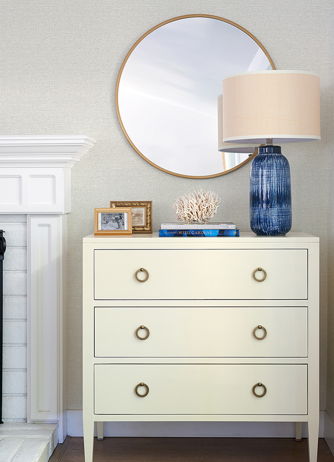 4121-26942 - Minerva Cream Texture Geometric Wallpaper - by A-Street Prints