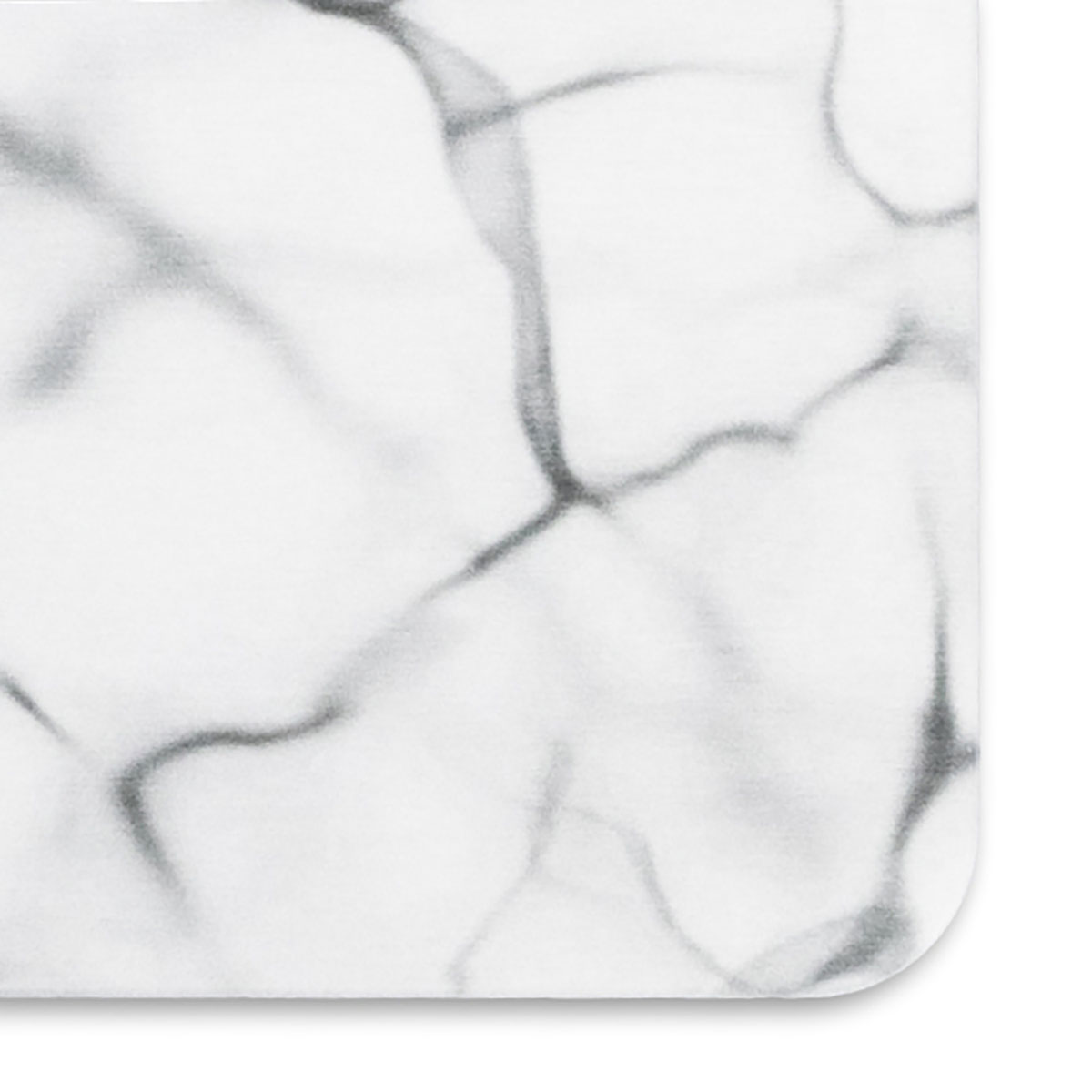 bathw-marble - Marble White Stone Bath Mat, Non Slip - by ArtsyMats