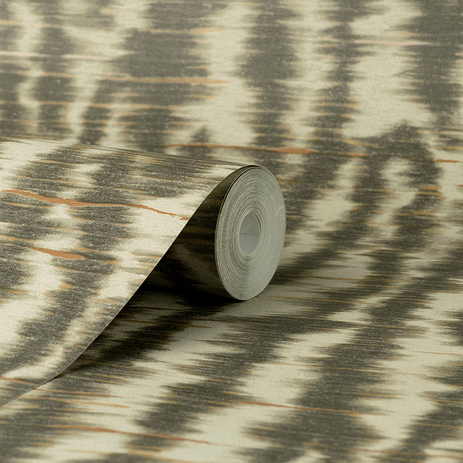 PK333443 - Hartmann Brown Stripe Texture Wallpaper - by Fine Décor