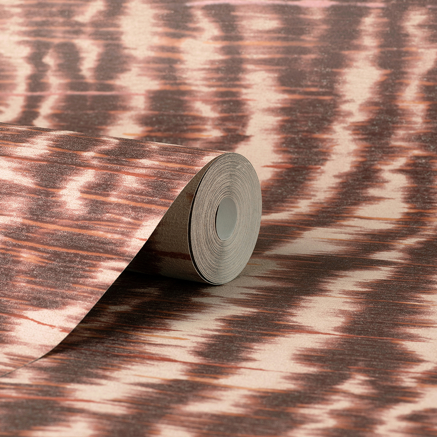 PK333444 - Hartmann Burgundy Stripe Texture Wallpaper - by Fine Décor