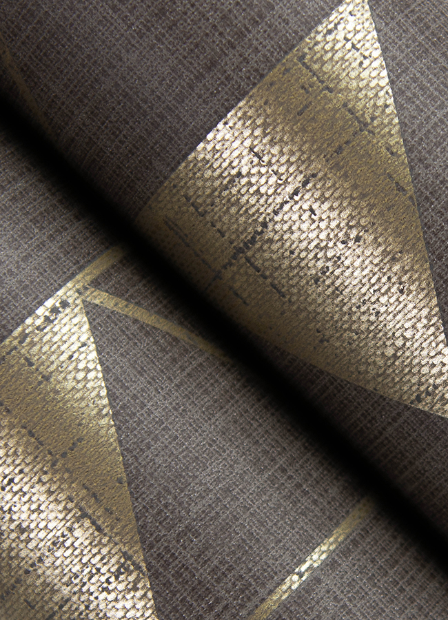 4034-26773 - Fairbank Chocolate Linen Geometric Wallpaper by Scott ...