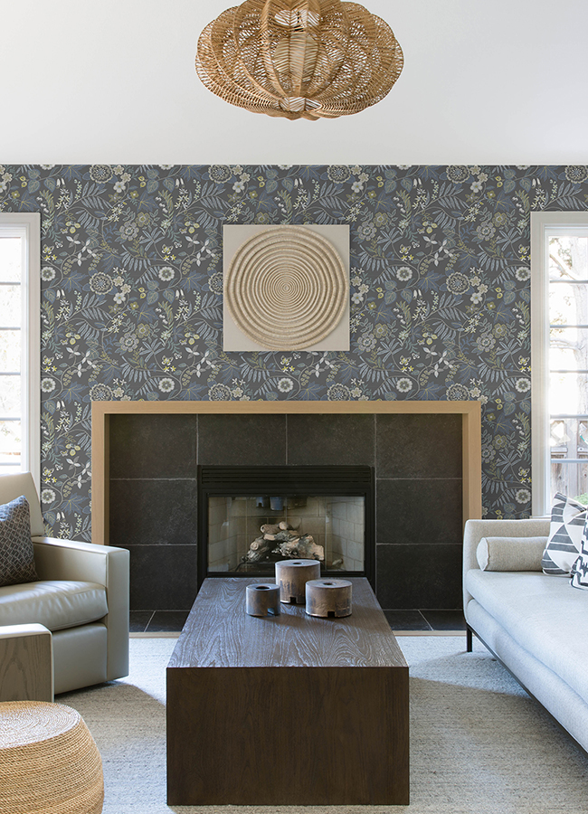 4034-72136 - Marilyn Light Grey Floral Trail Wallpaper by Scott Living ...