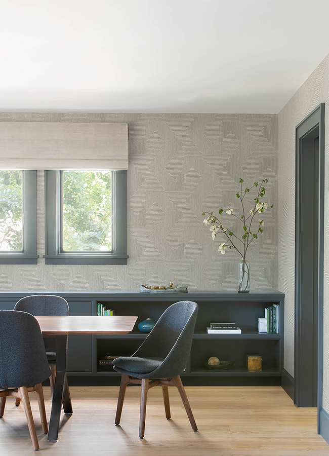 4034-72141 - Mortenson Light Grey Geometric Wallpaper by Scott Living ...