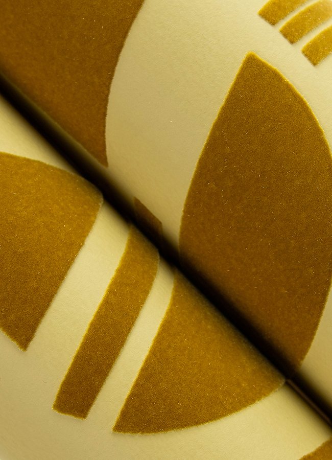 York Wallcoverings. 4034-87382 - Carter Gold Geometric Flock Wallpaper ...