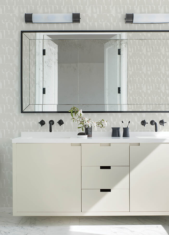 York Wallcoverings. 4122-27024 - Bancroft Dove Artistic Stripe ...