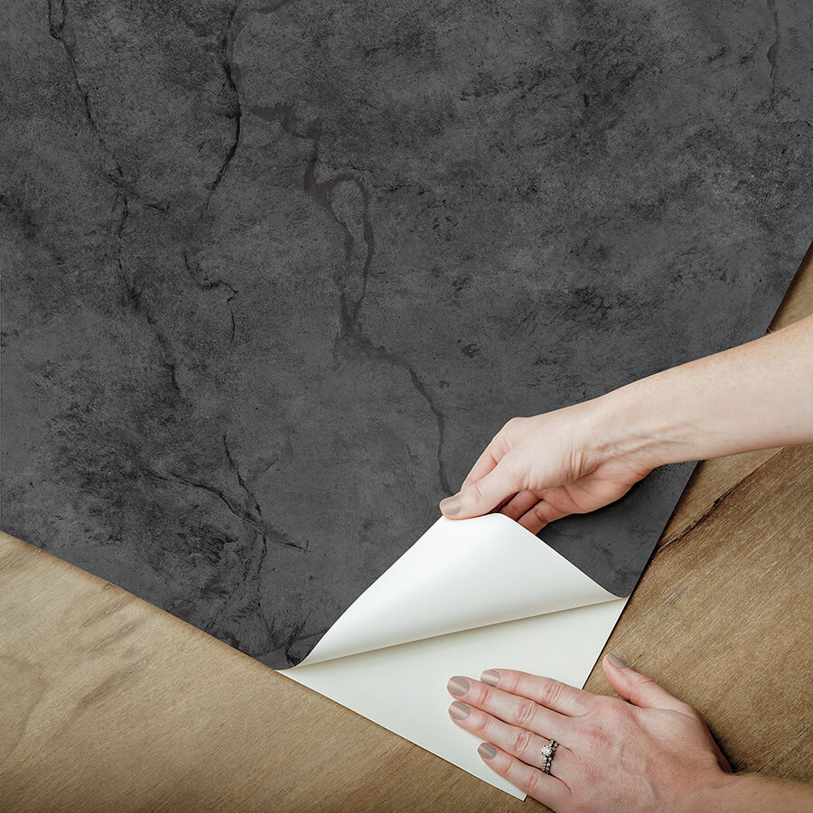 NUS4984 - Black Hayden Peel and Stick Wallpaper - by NuWallpaper