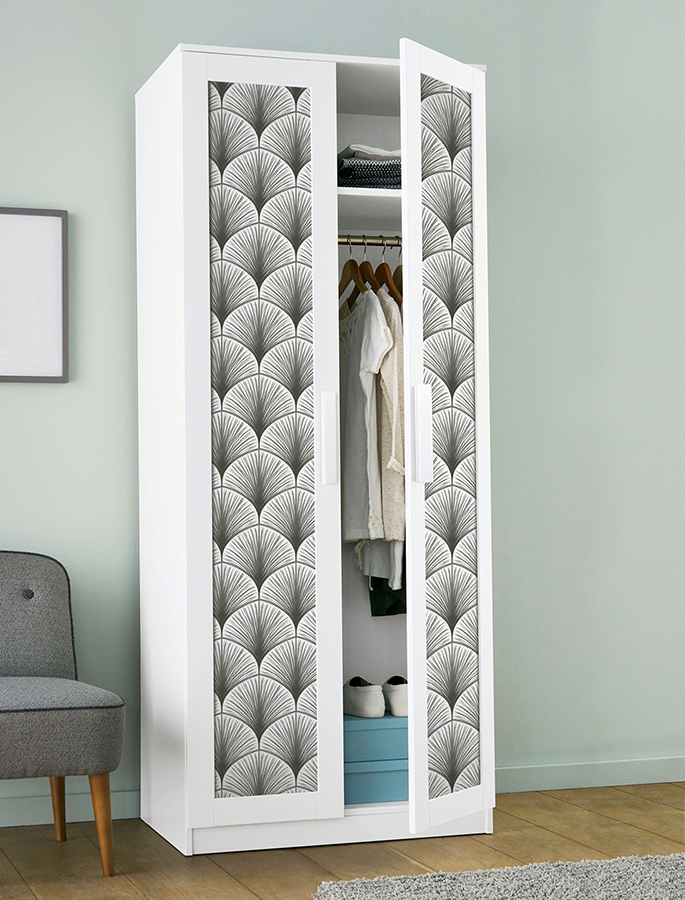 NUS4985 - Grey Amari Peel and Stick Wallpaper - by NuWallpaper