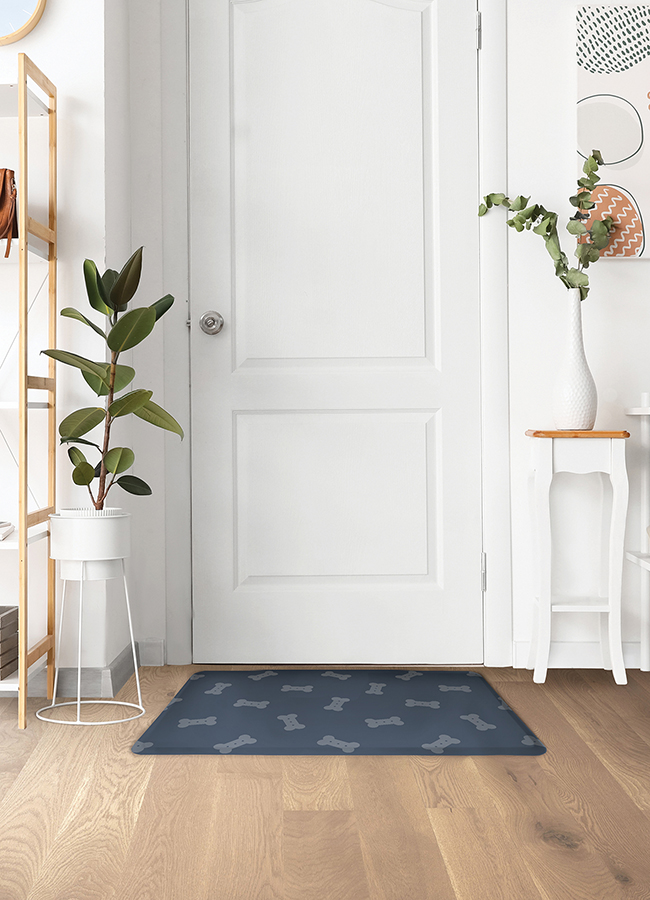 FPA6128 - Bones Blue Anti-Fatigue Comfort Mats - by FloorPops