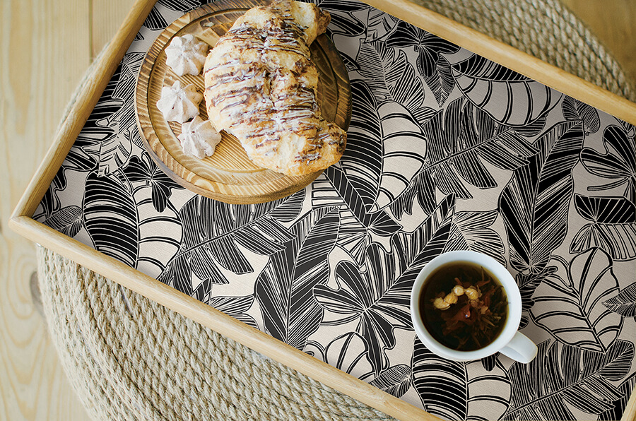 MS6136 - Pindo Wood Cut Palm Peel and Stick Wallpaper - by InHome