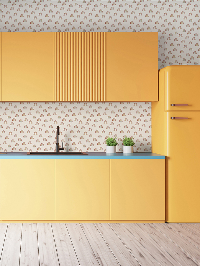 MS6137 - Raye Rainbows Peel and Stick Wallpaper - by InHome