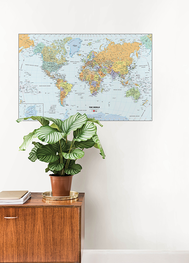 WP4430 - US & World Map Bundle Wall Decals - by WallPops