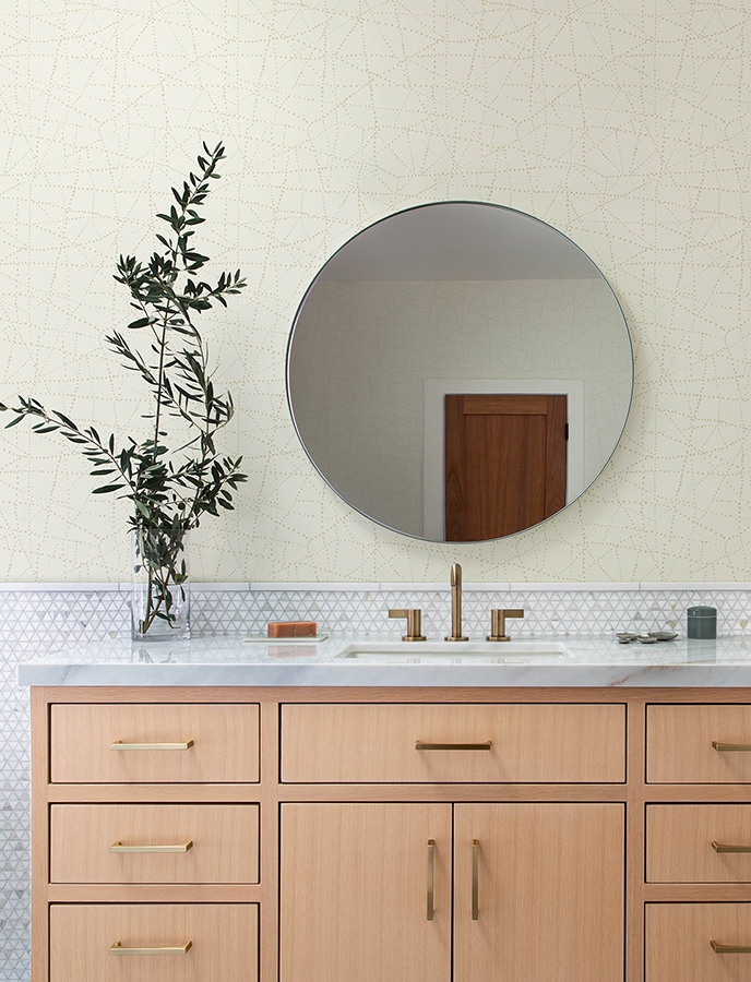 4141-27127 - Alcott Cream Dotted Wallpaper - by A-Street Prints