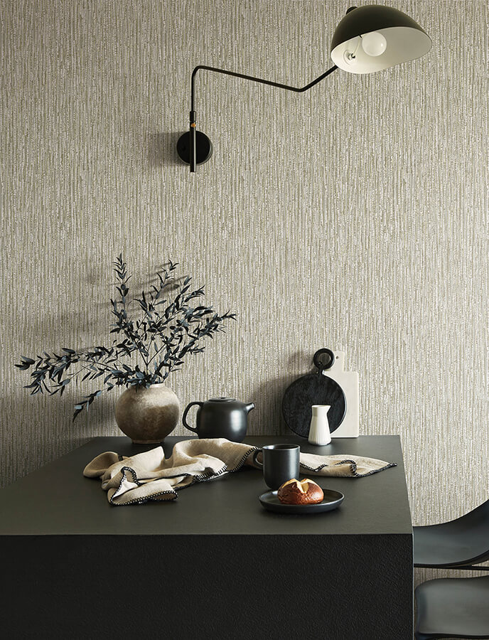 4141-27152 - Corliss Neutral Beaded Strands Wallpaper - by A-Street Prints