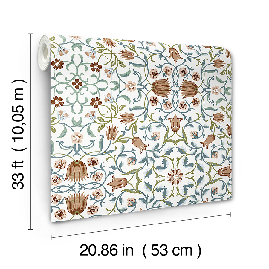 4153-82007 - No 1 Holland Park Red Floral Wallpaper - by A-Street Prints 4153-82007 - No 1 Holland Park Red Floral Wallpaper - by A-Street Prints