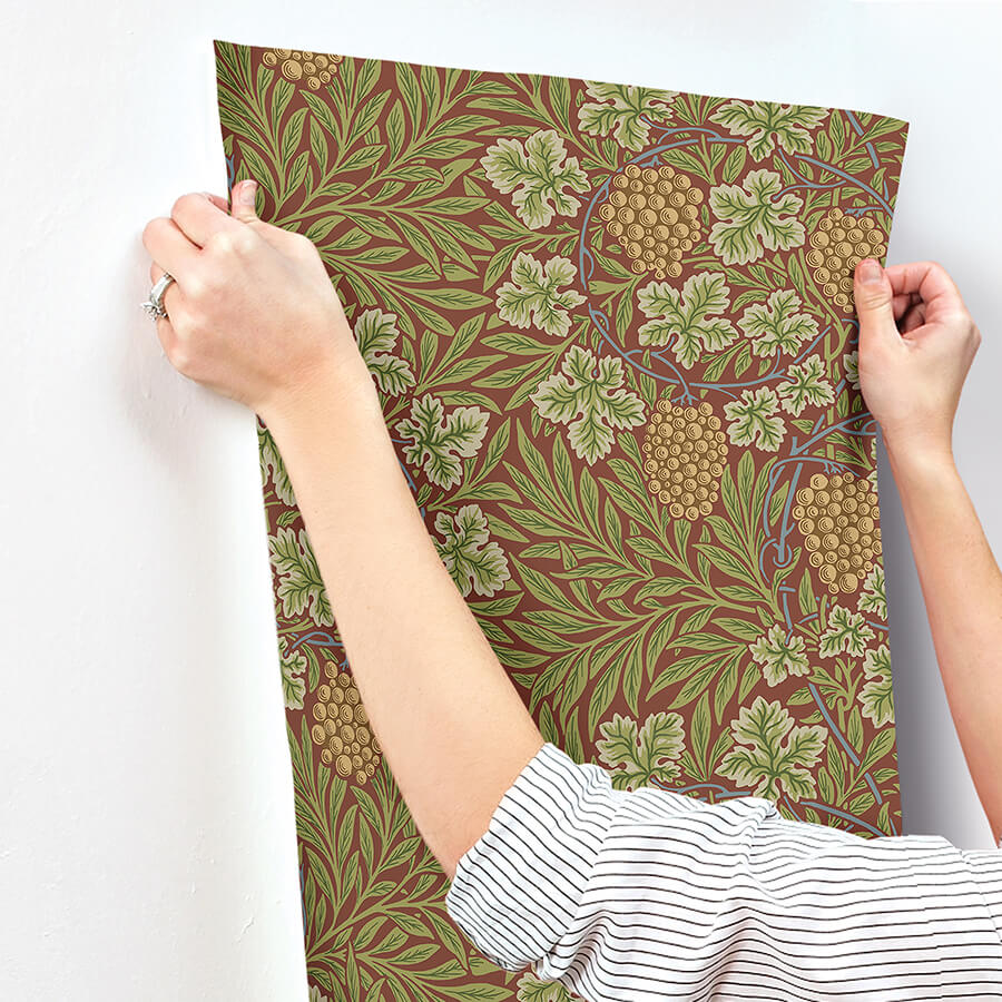 York Wallcoverings. 4153-82018 - Vine Ruby Woodland Fruits Wallpaper ...