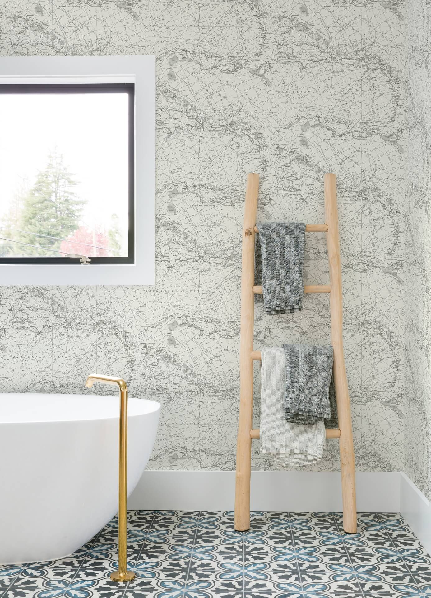 York Wallcoverings. 4071-71055 - Charts Black Nautical Chart Wallpaper ...
