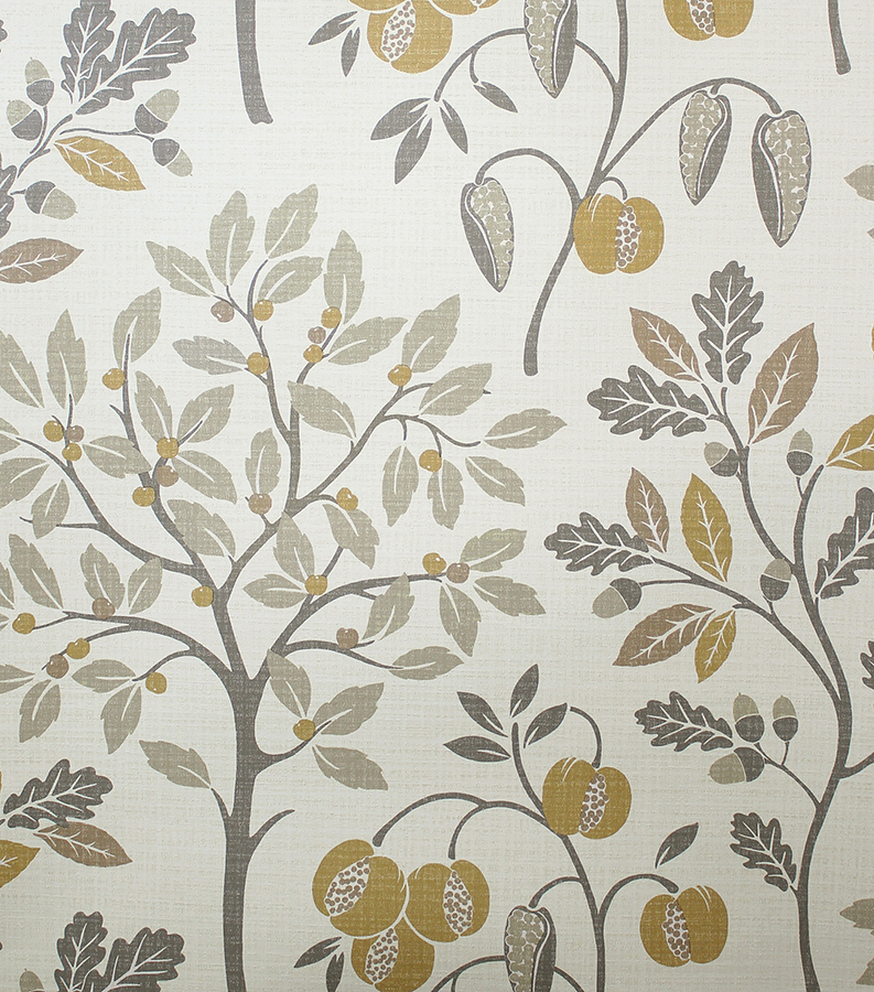 M1760 - Rowan Natural Autumn Trees Wallpaper - by Fine Décor